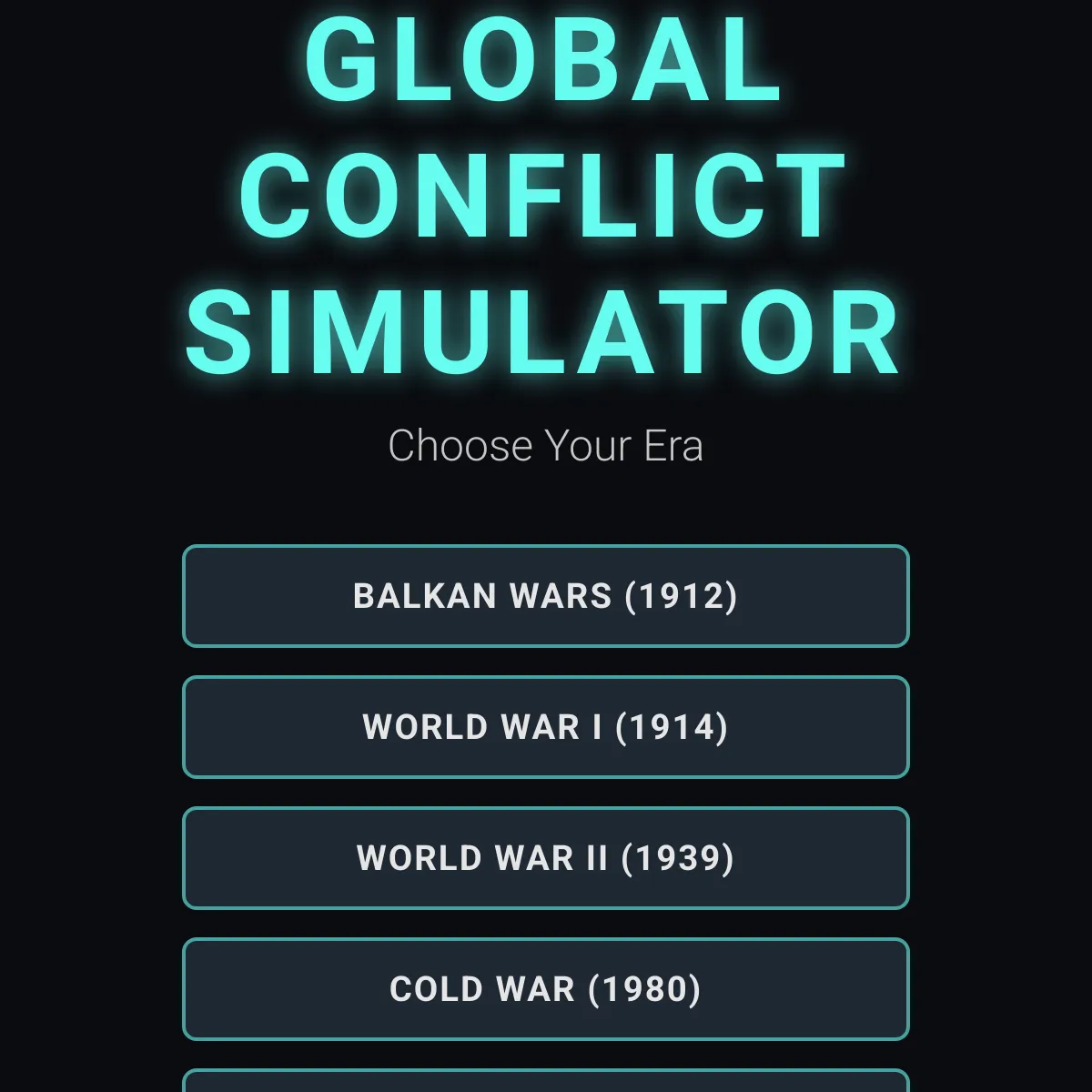 World War 3 Simulator Remake