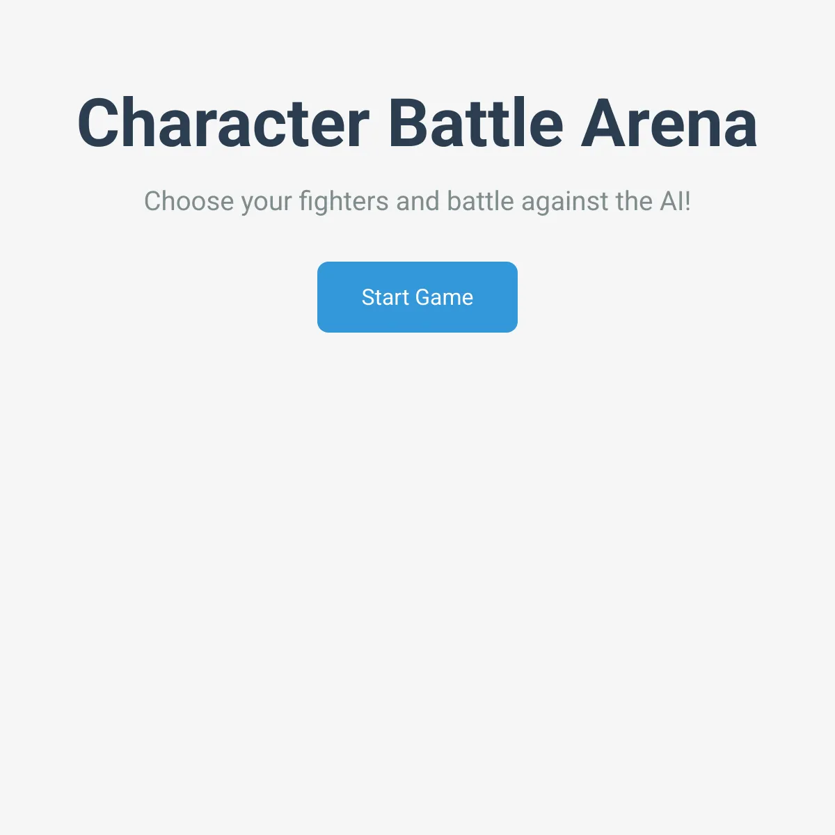 Character Battle Arena