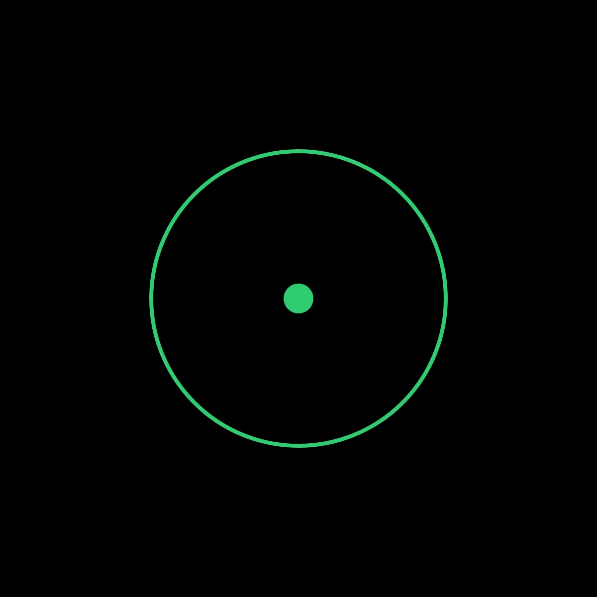 Green Circle Music Visualizer V2