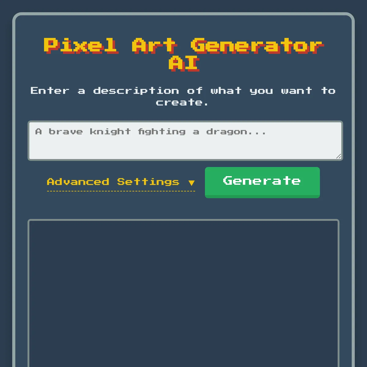 Pixel Art Generator AI