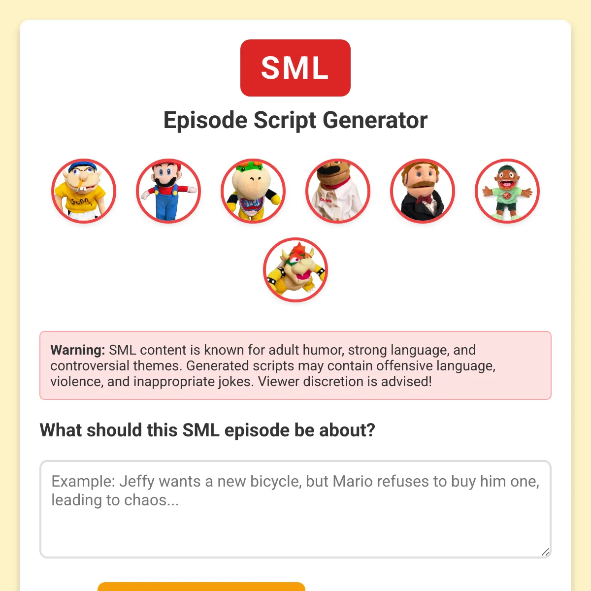 SML Episode Generator