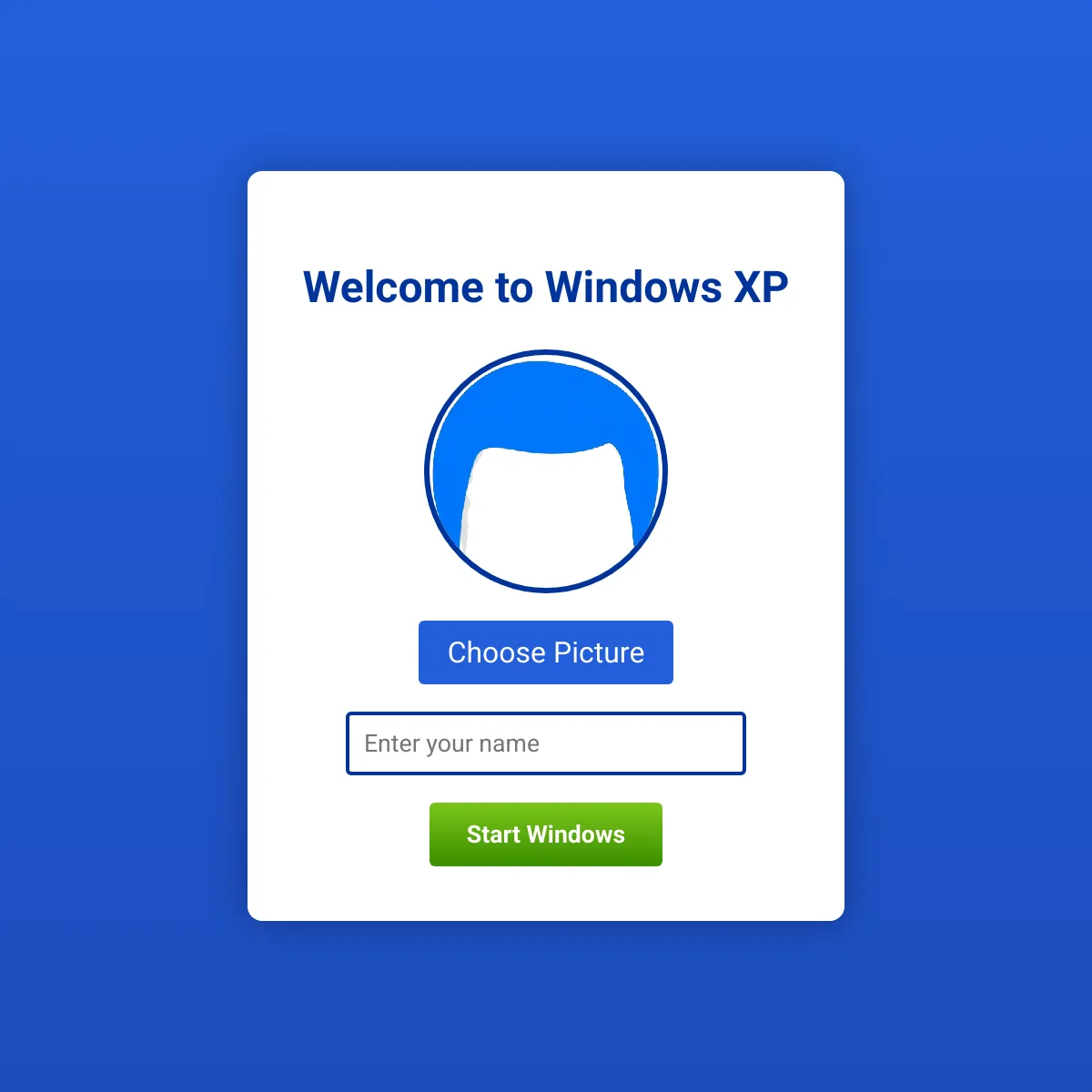 Windows XP Simulator