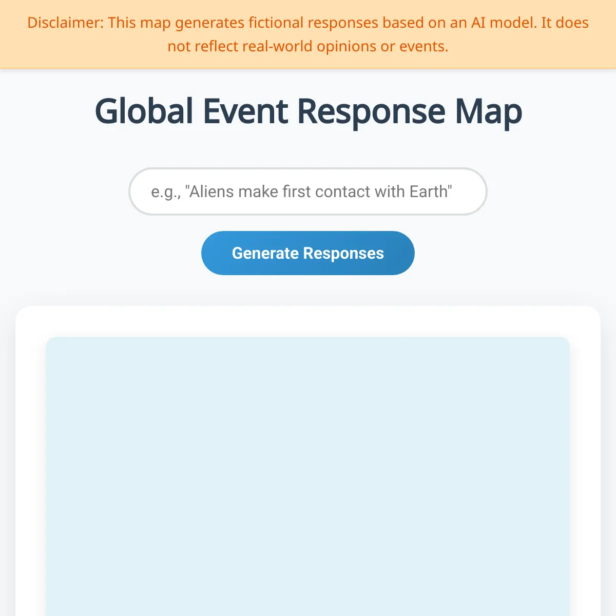 Global Event Response Map