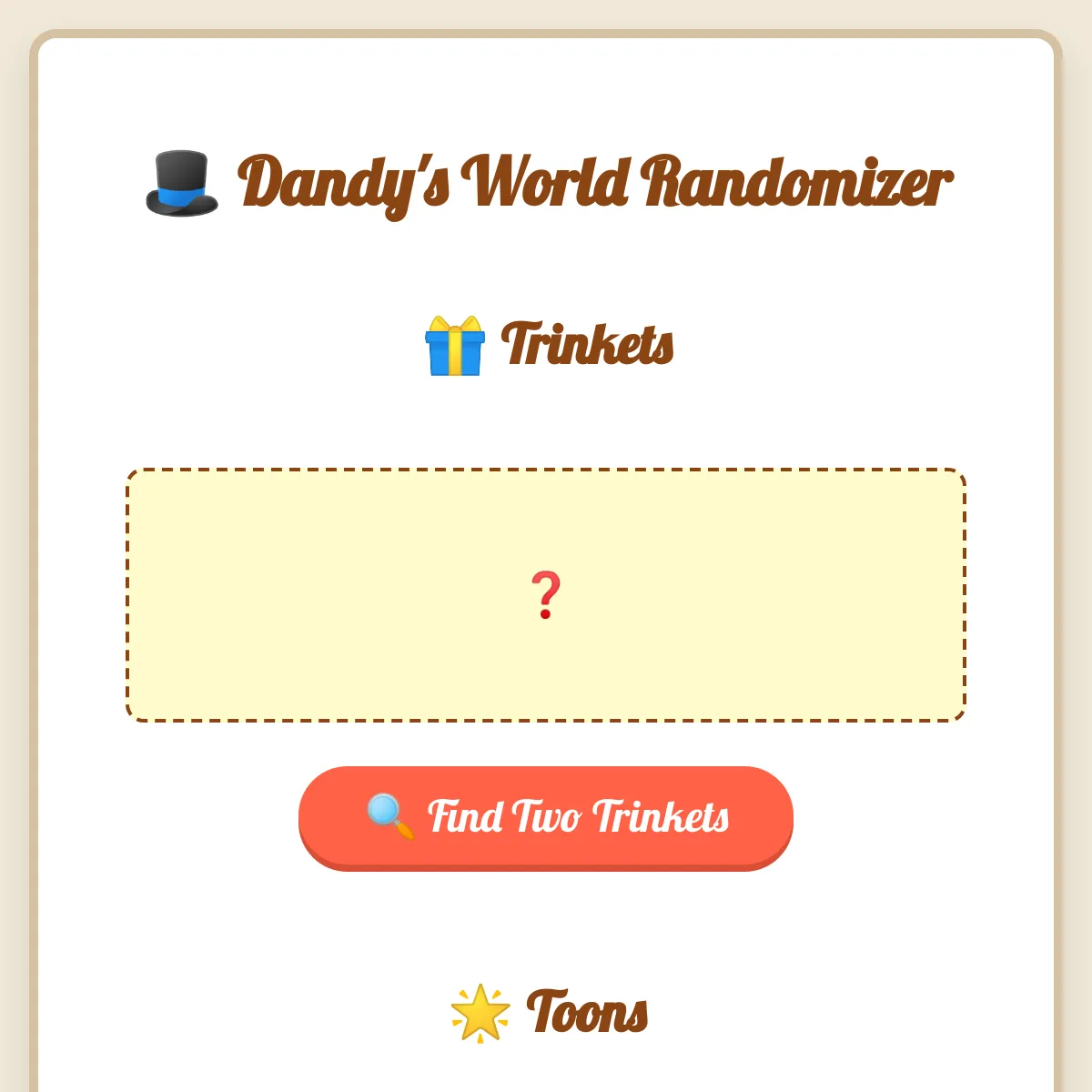 Dandy's World Randomizer
