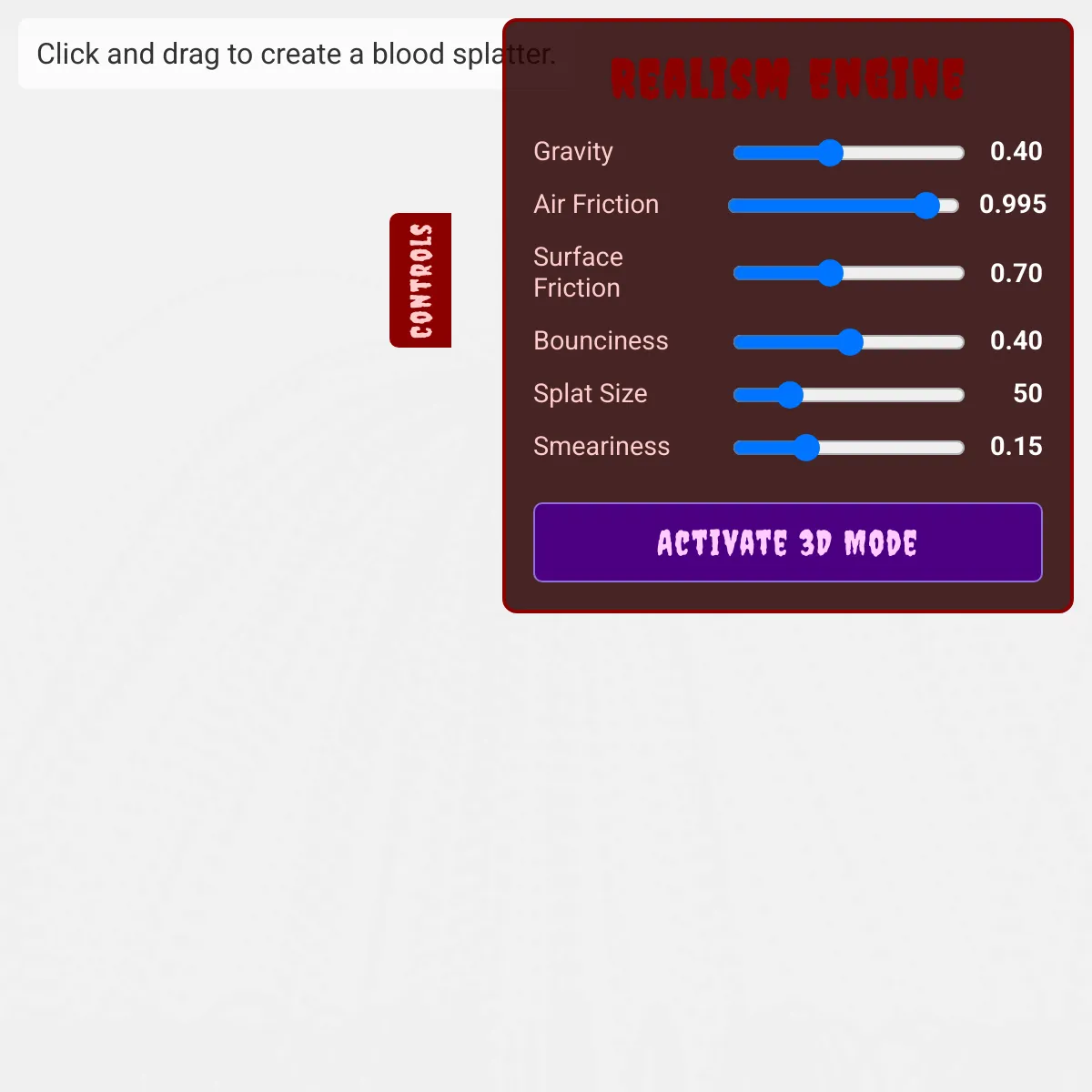 2D Blood Sim