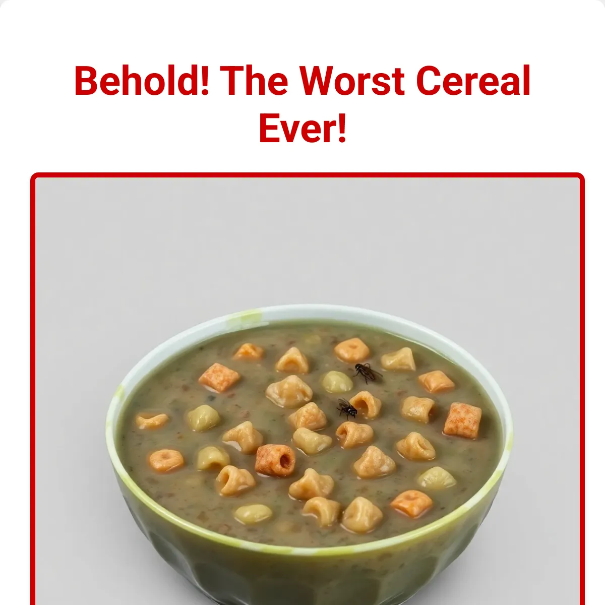 Worst Cereal Ever