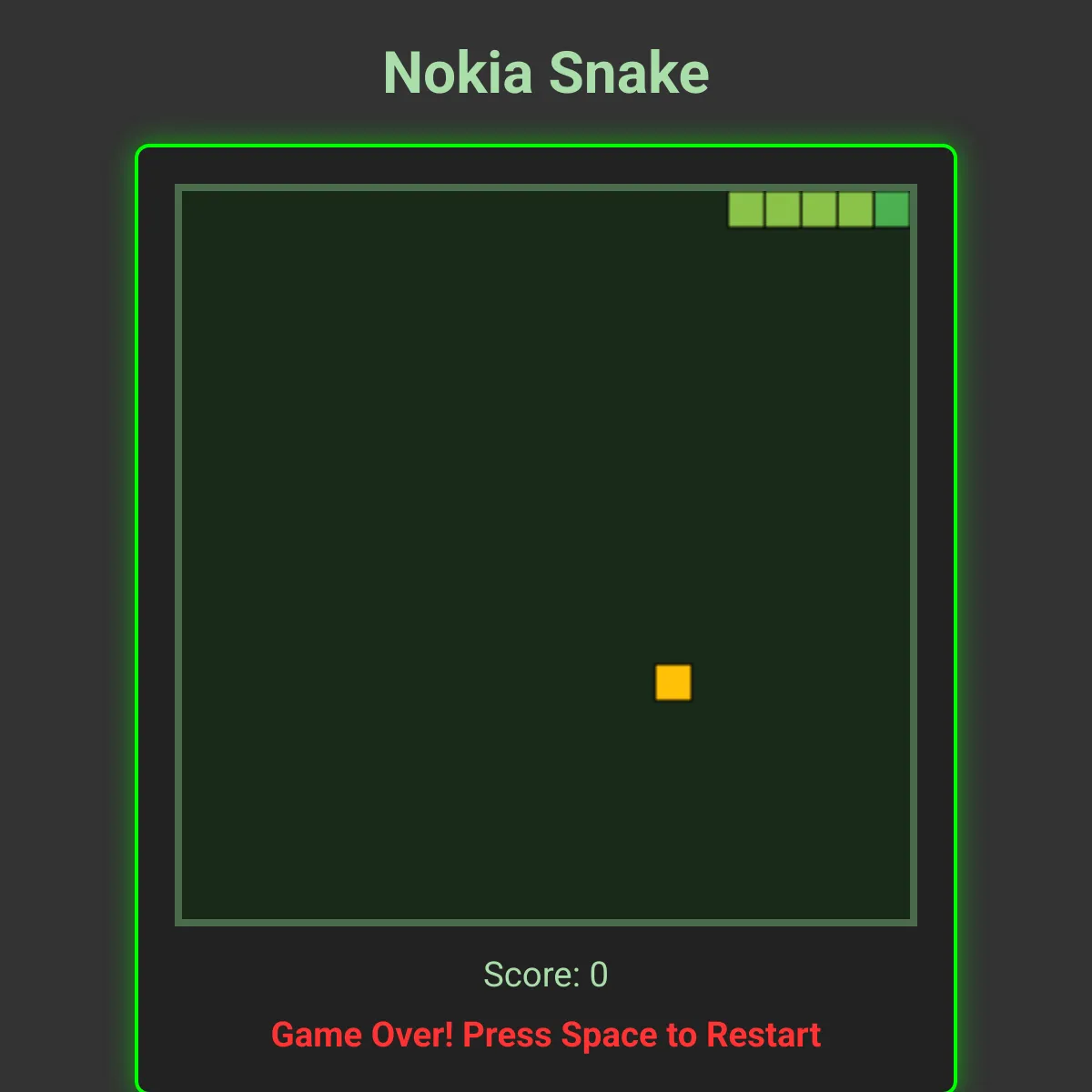Nokia Snake [TEAM FLAMES@ }