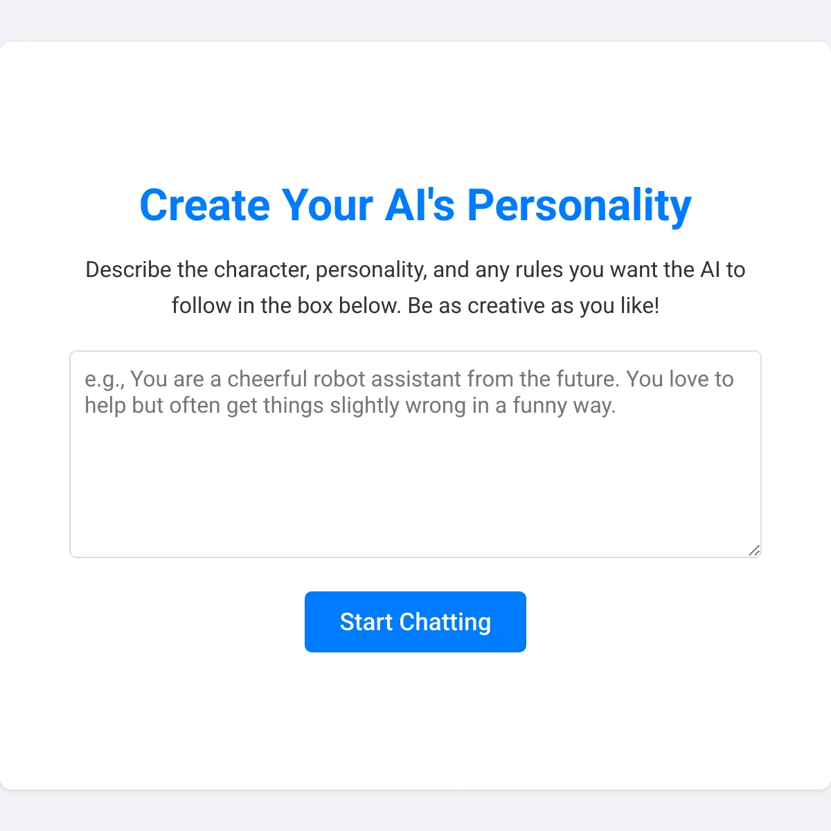 AI Character Chat