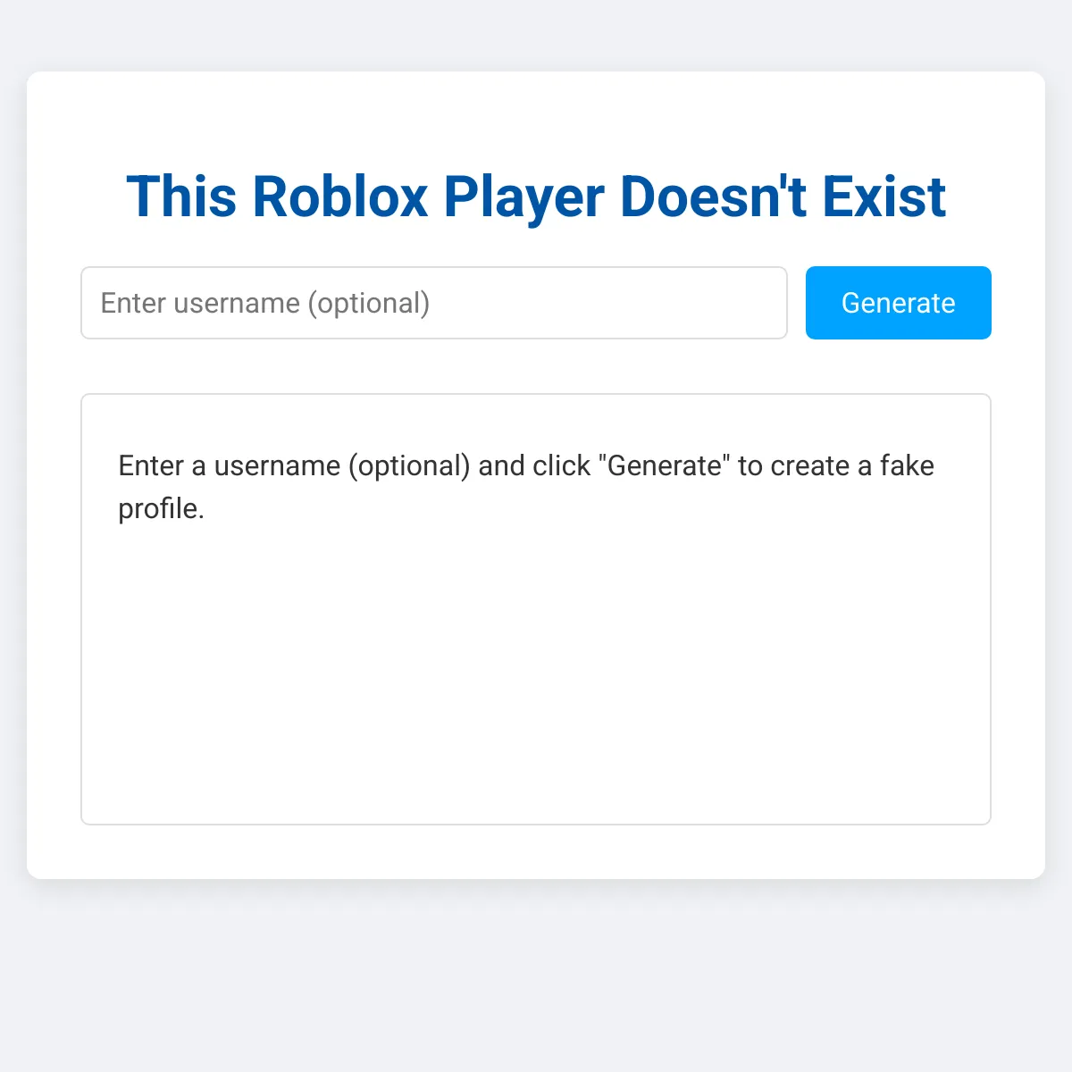 This Roblox Player Doesn T Exist