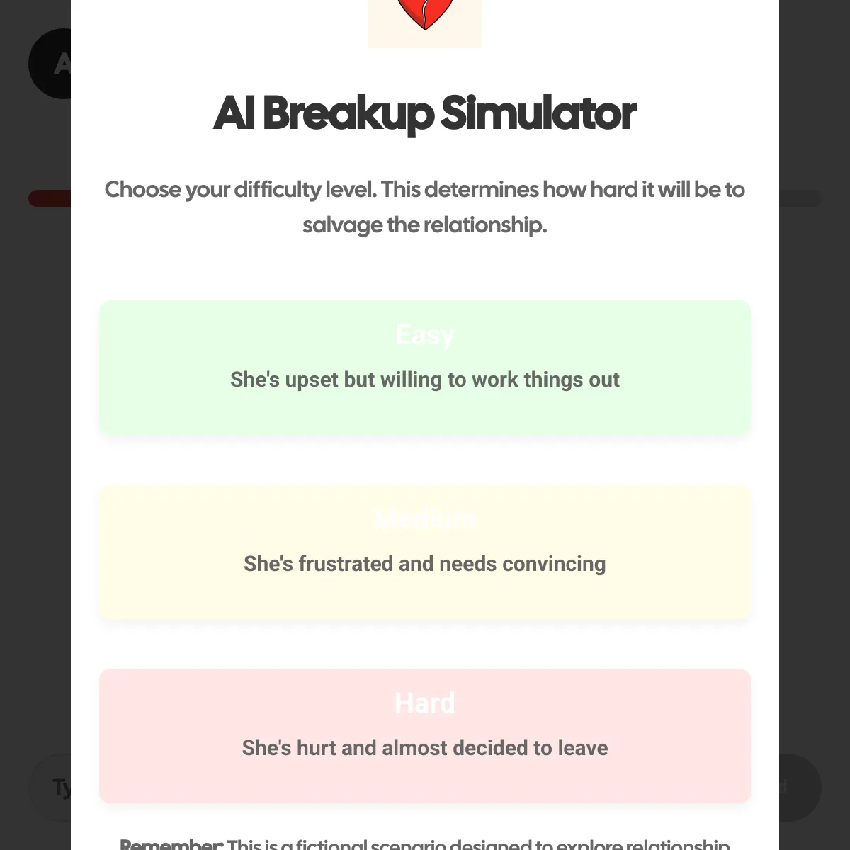 AI Breakup Simulator