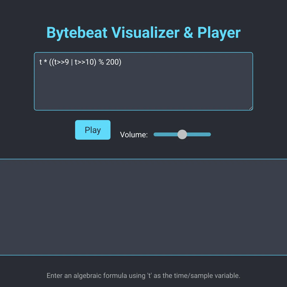 Bytebeat Visualizer & Player+