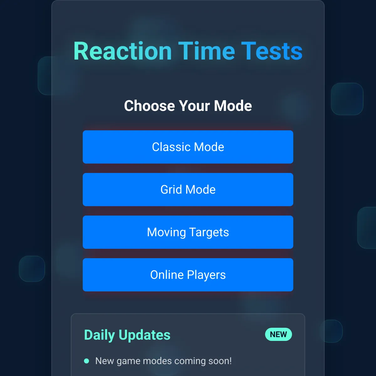 Reaction Time Tests
