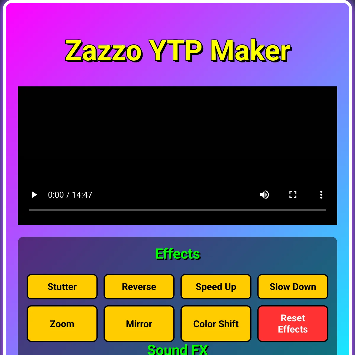 Zazzo YTP Maker