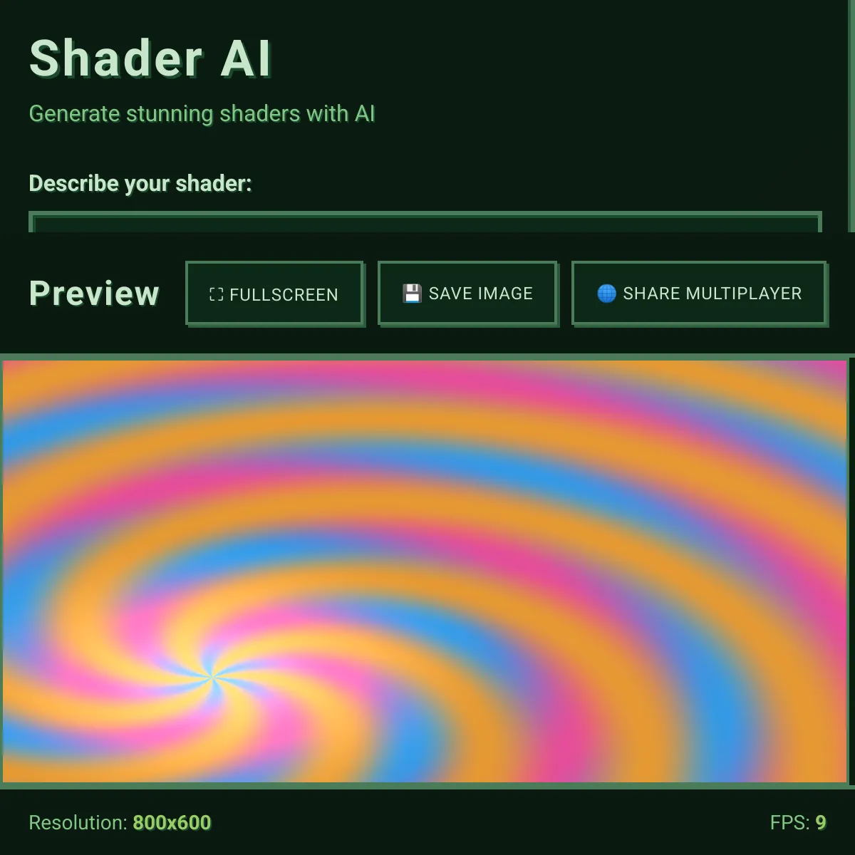 Shader Toy AI Generator