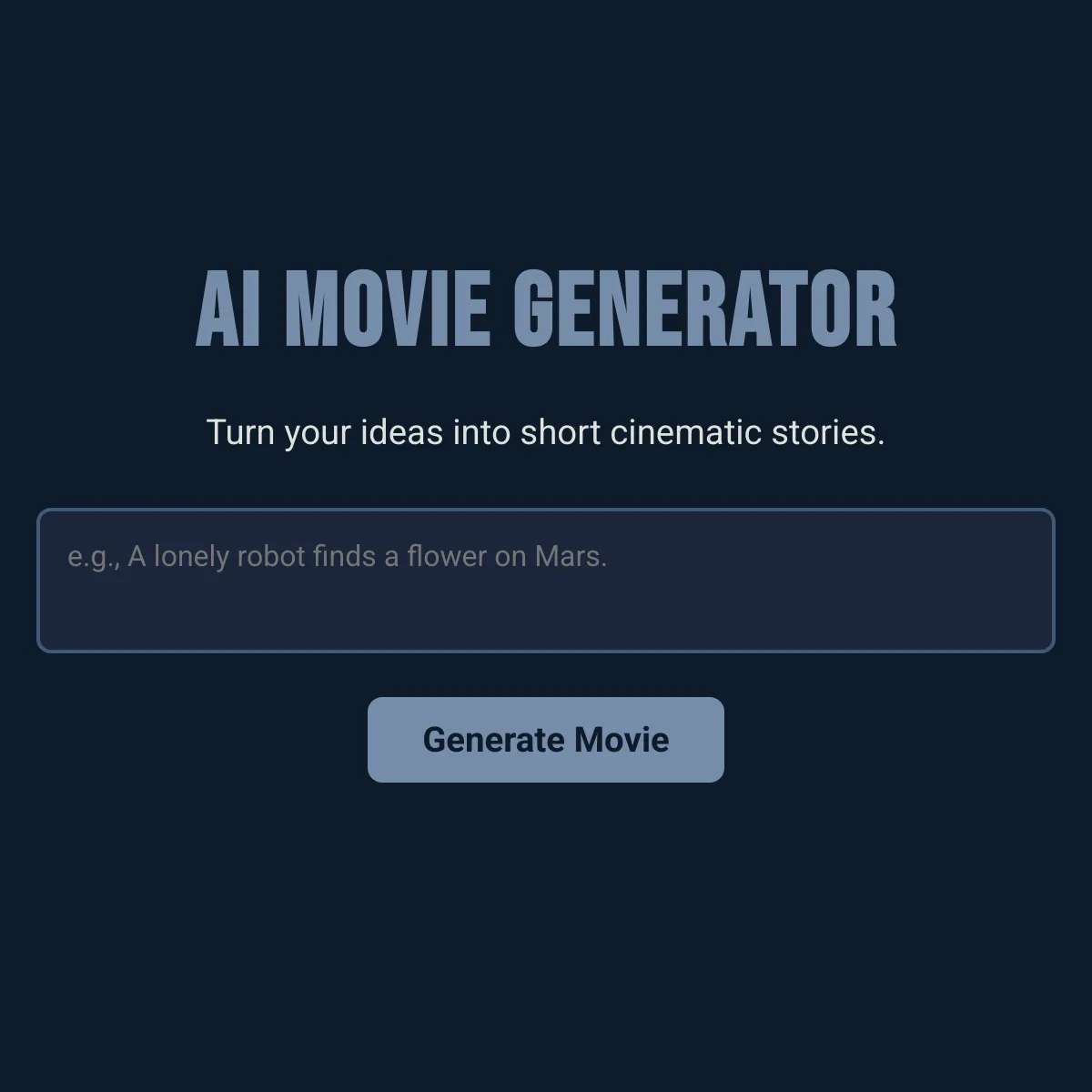 AI Movie Generator