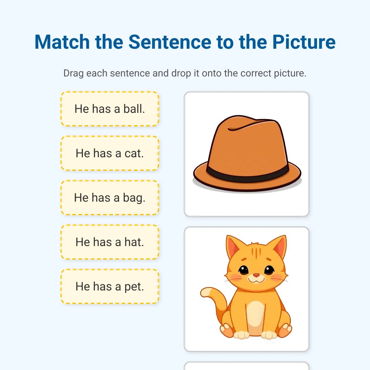 Sentence Matching Game