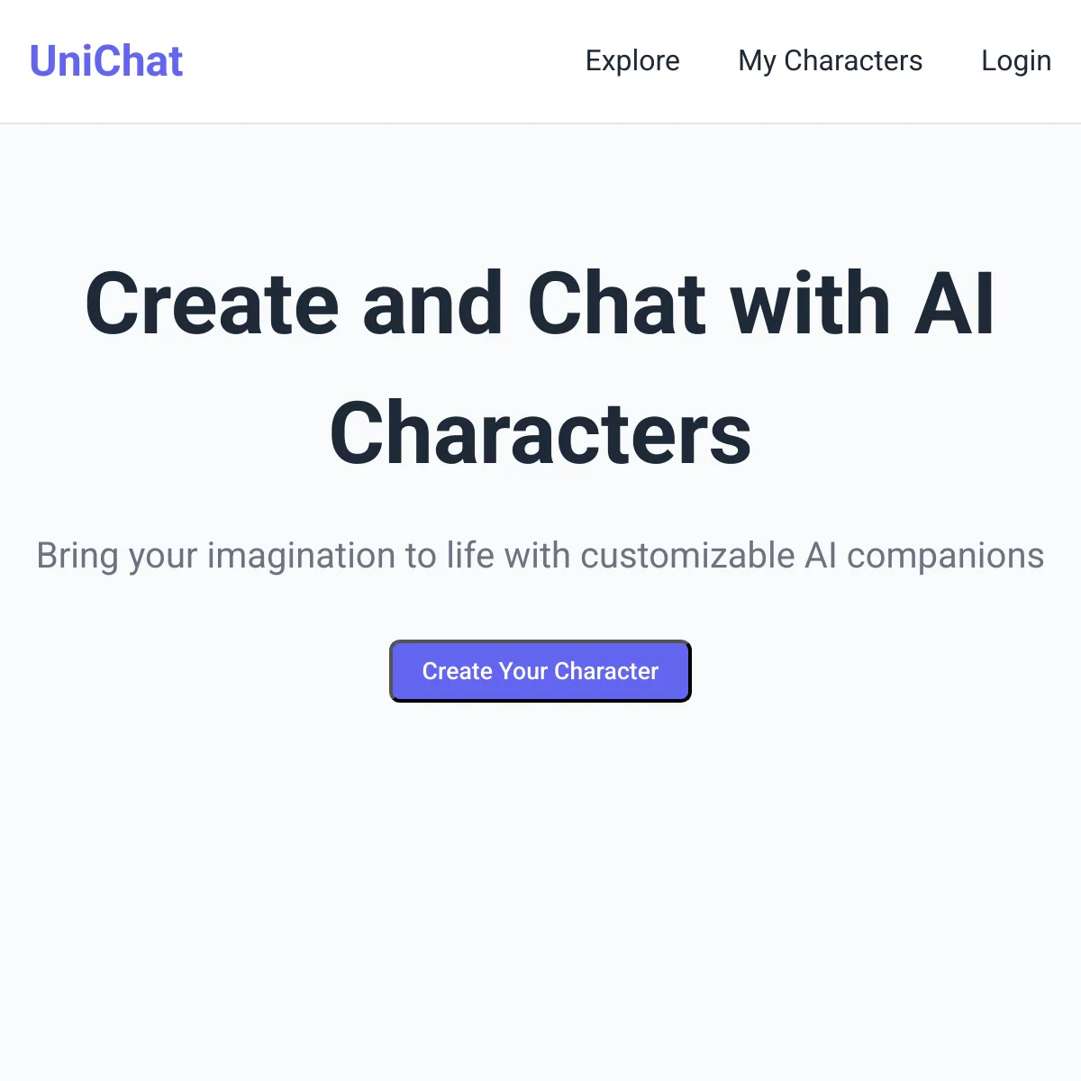 UniChat - Create & Chat with AI Characters