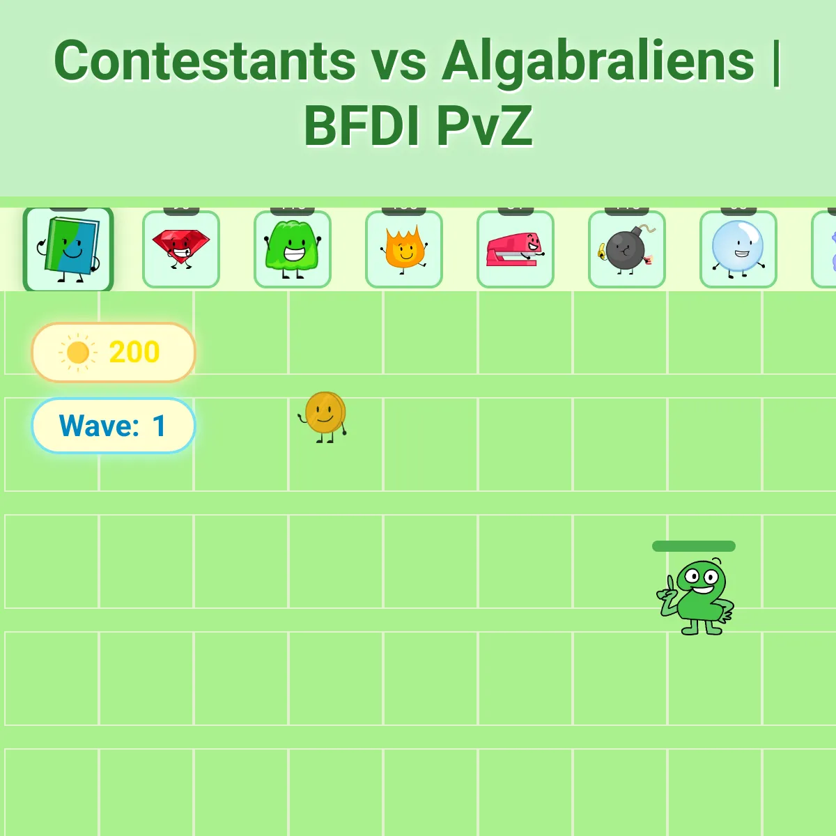 Contestants vs Algabraliens | Cursed BFDI PvZ
