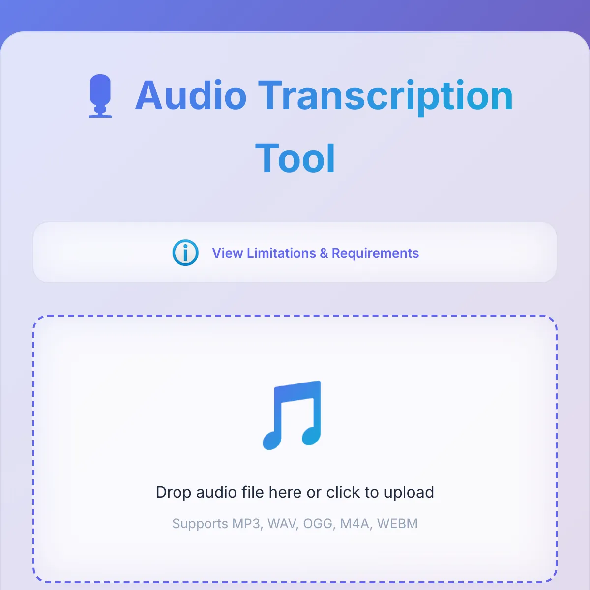 AZZZ audio Transcription Tool