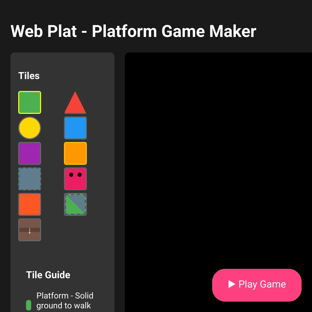 Web Plat - Platform Game Maker