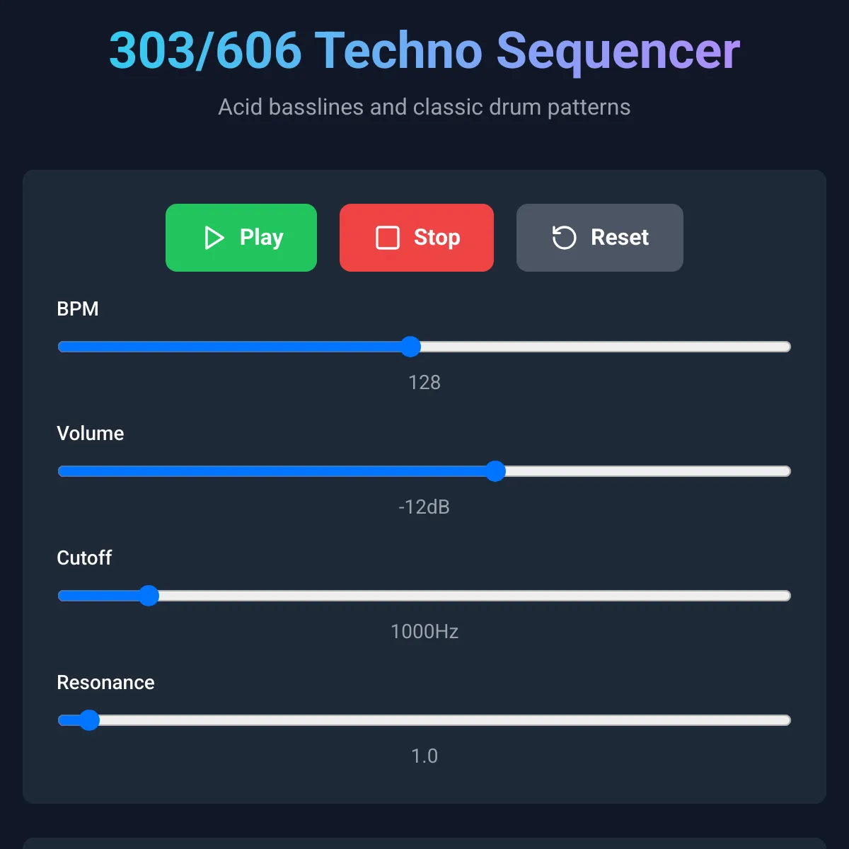 Techno Step Sequencer