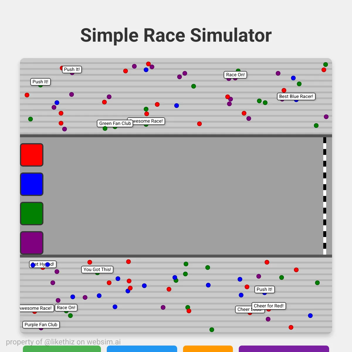 Simple Race Simulator