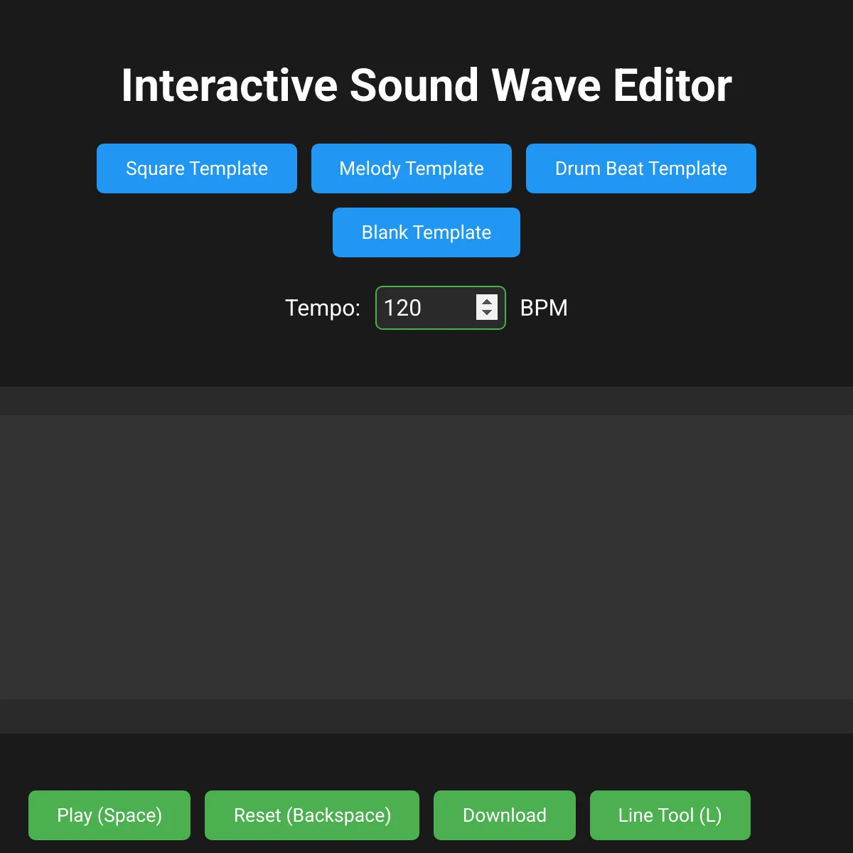 Interactive Sound Wave Editor