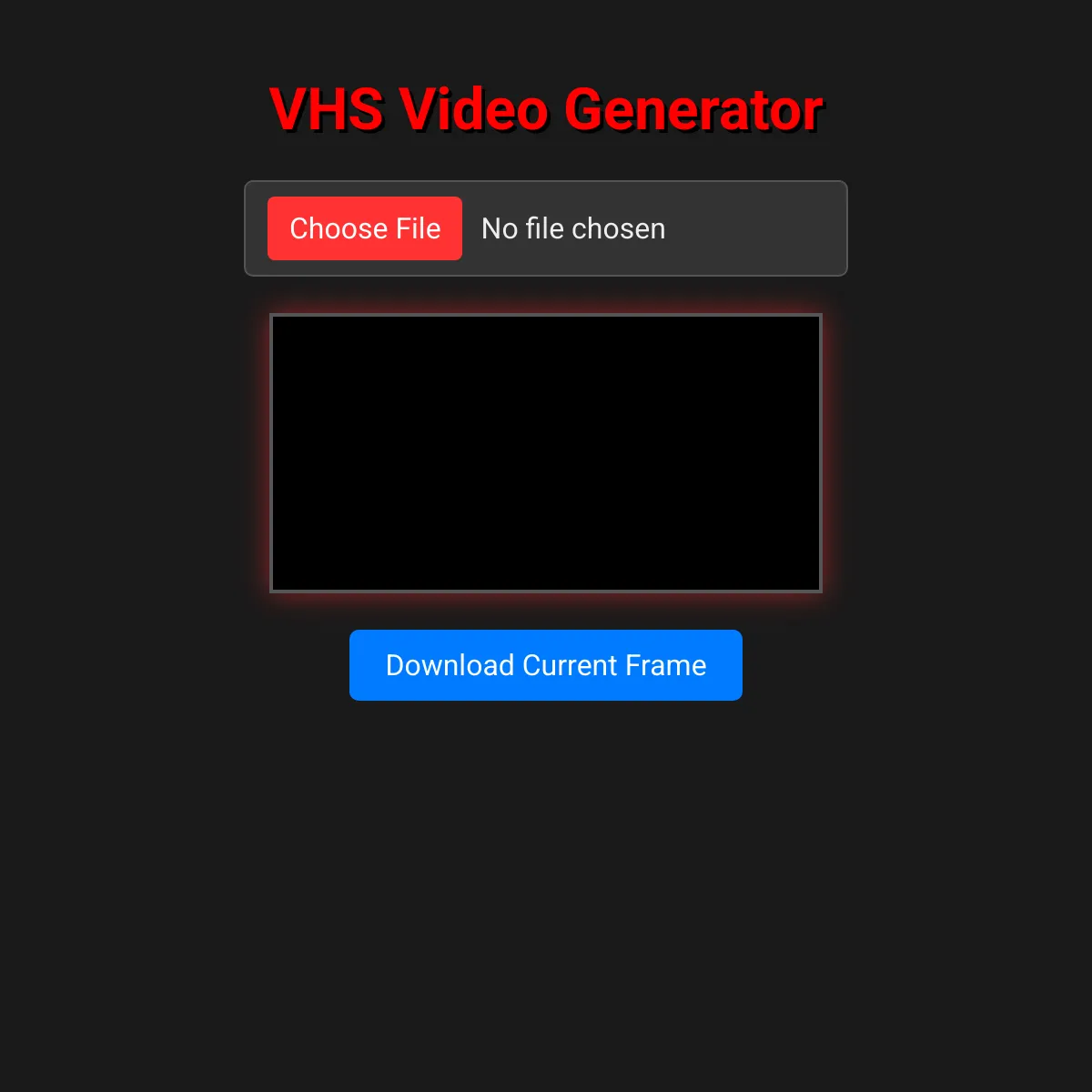 VHS Generator