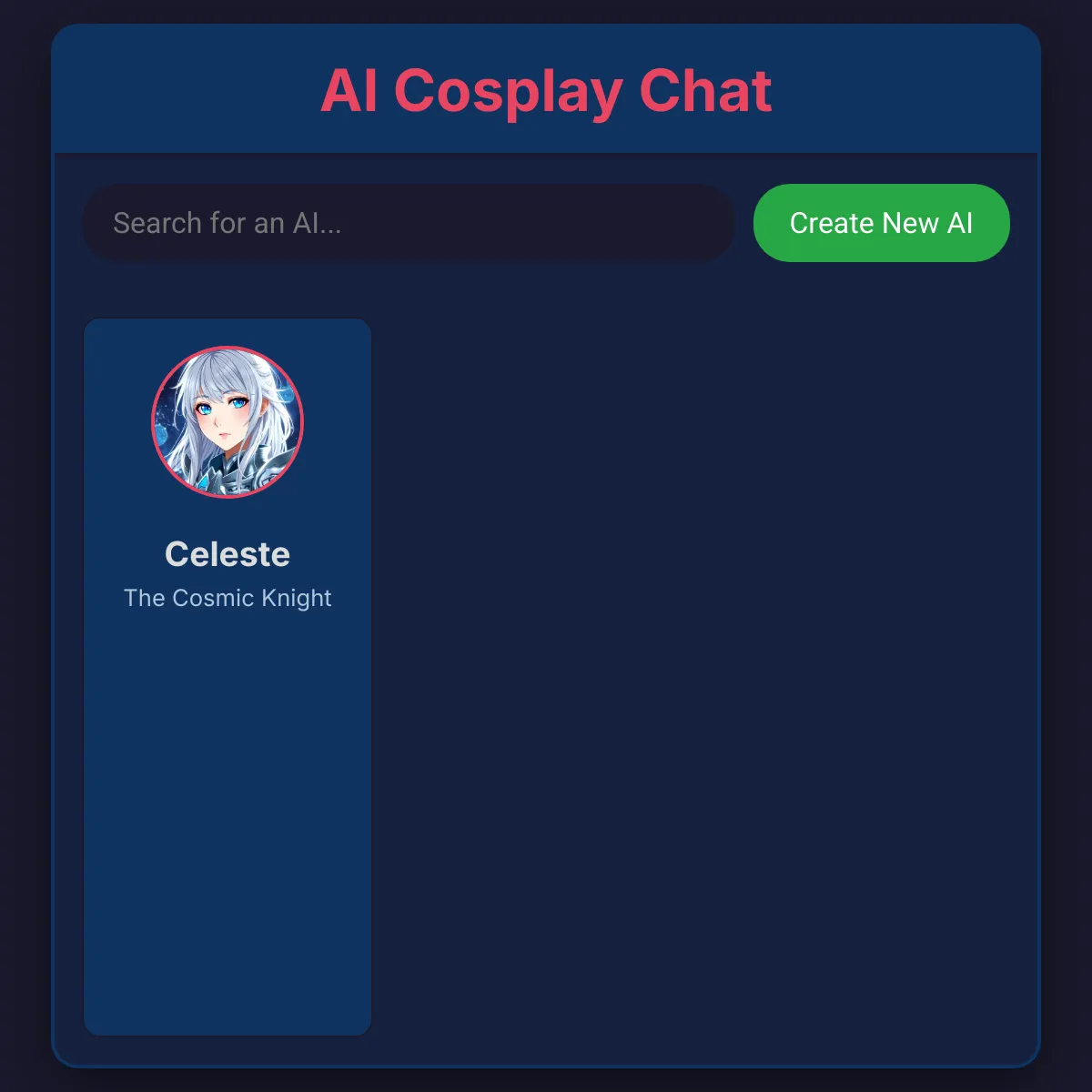 AI Cosplay Chat