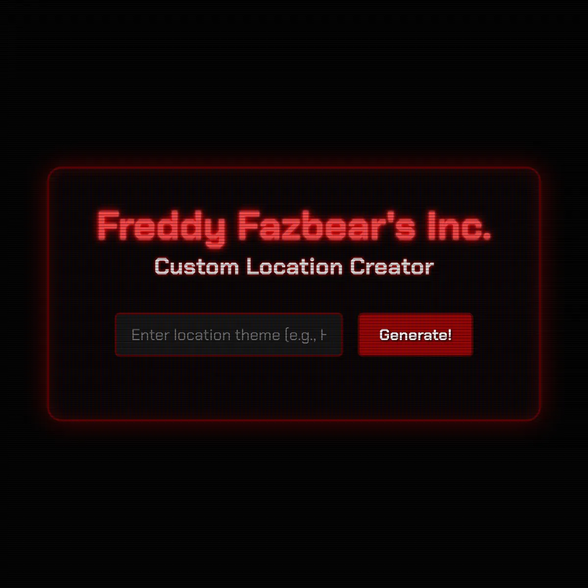 FNAF Location Generator