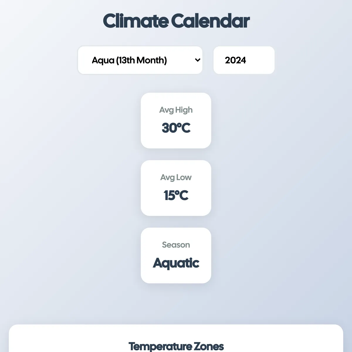Tri-Seasonal Weather Tracker