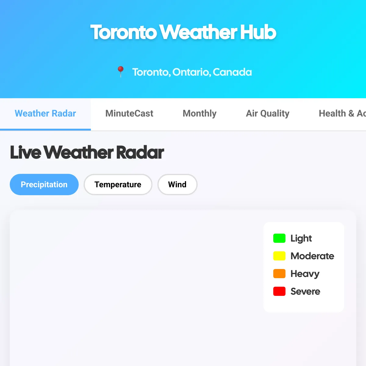 Toronto Weather 2026 - Advanced Weather System