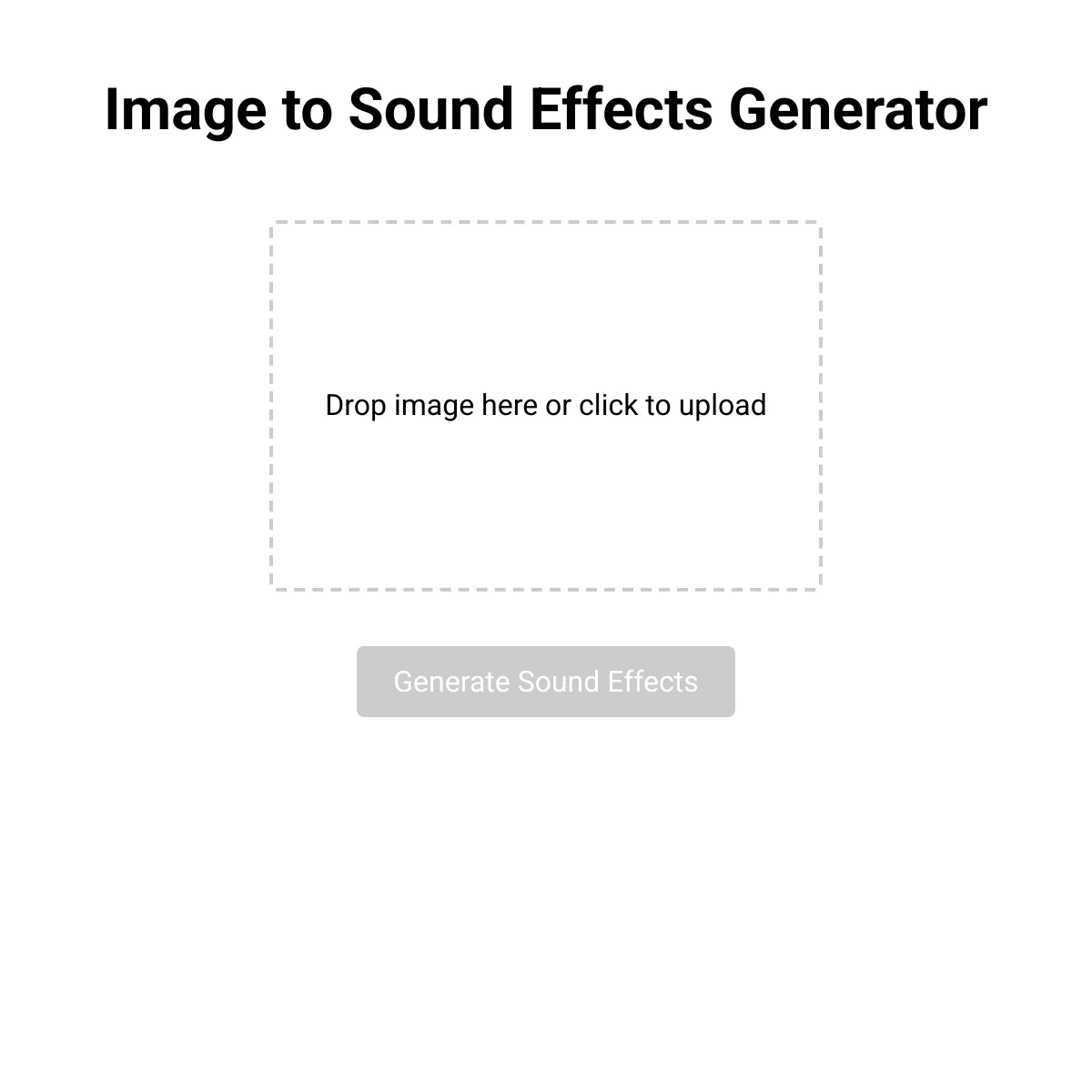Image to Sound Effects
