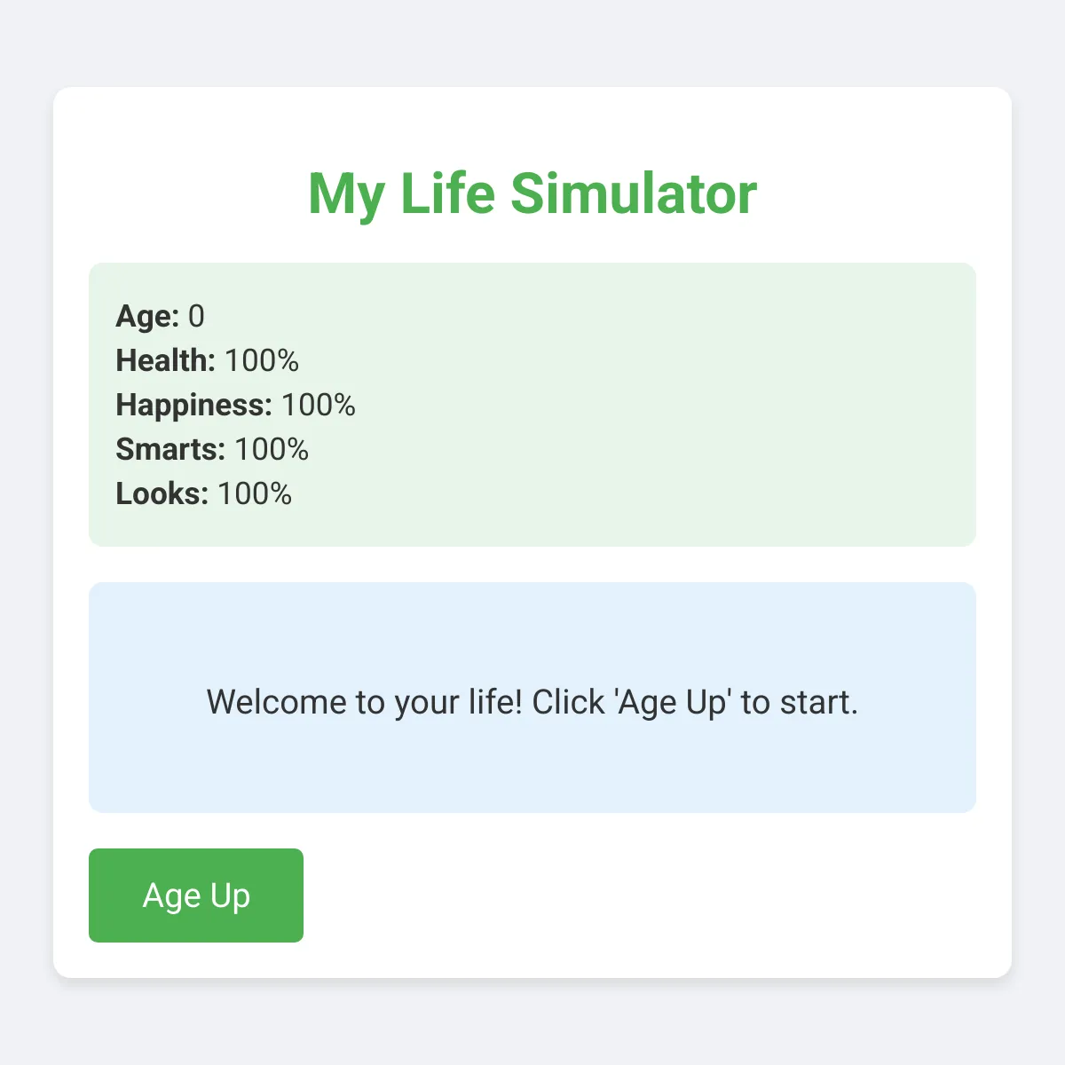 My Life Simulator
