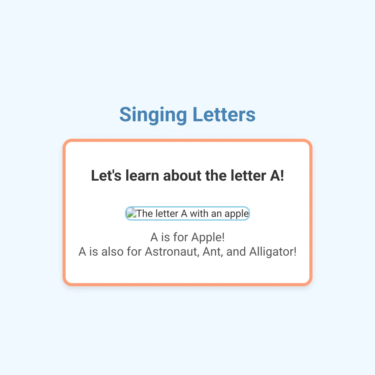 Singing Letters