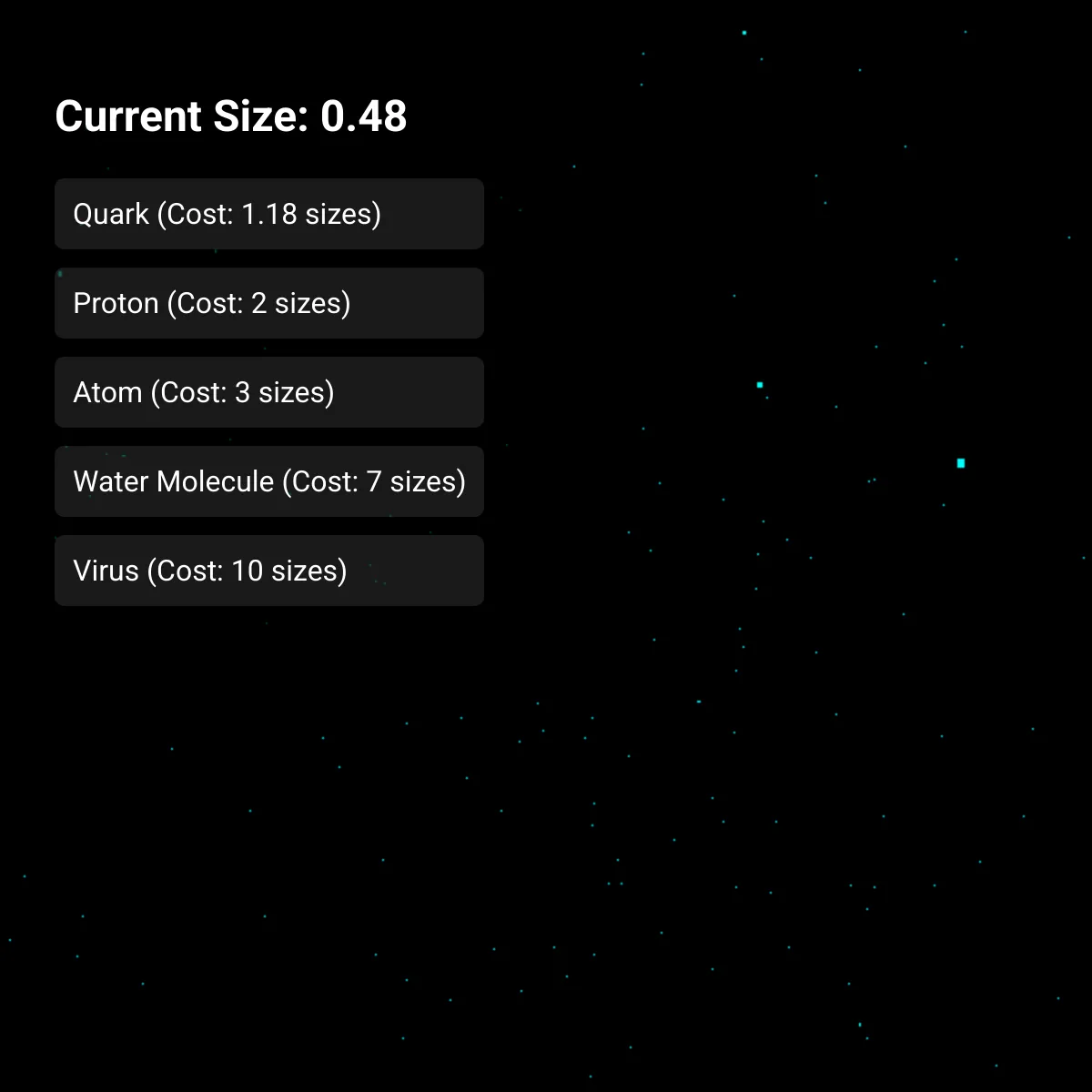 Size Incremental