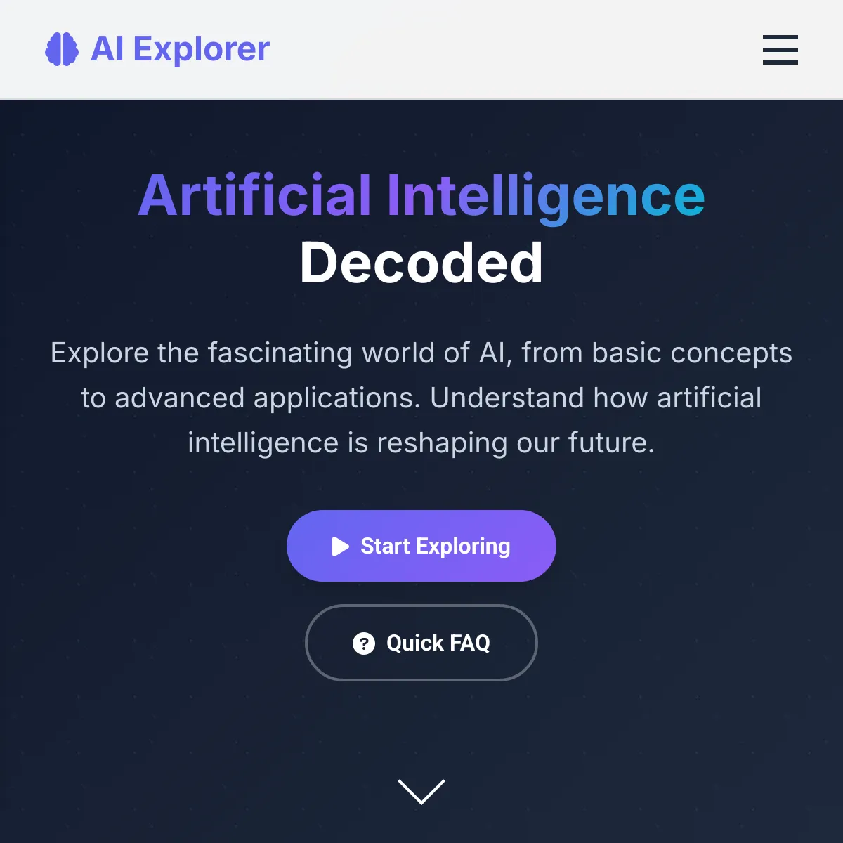 AI Explorer - Understanding Artificial Intelligence
