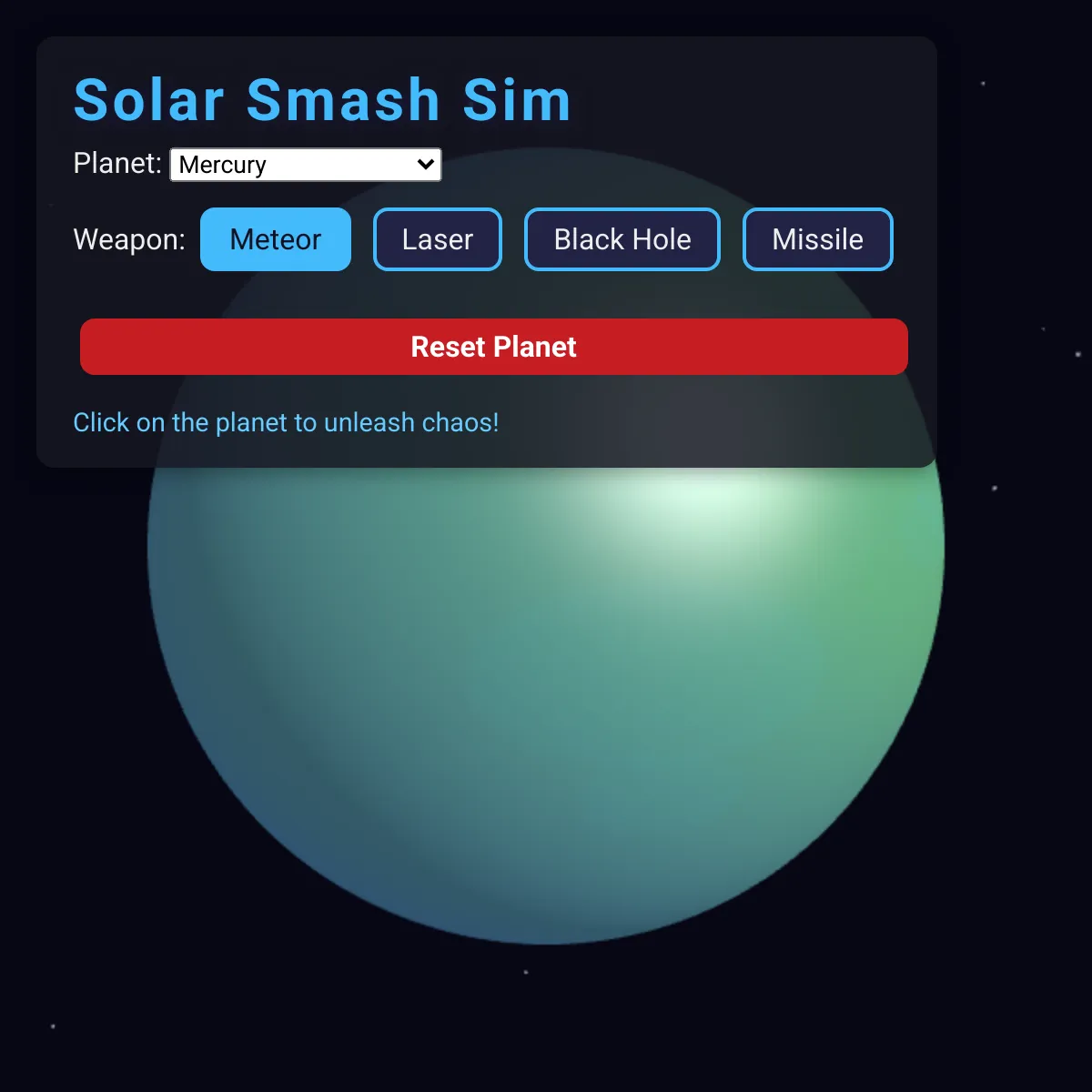 Solar Smash Simulation