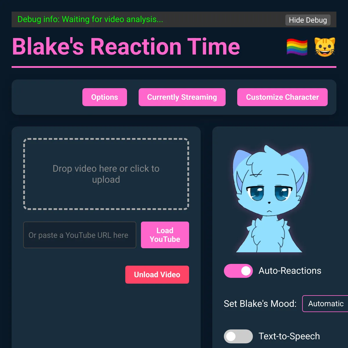 Blake's Reaction Time with yt url