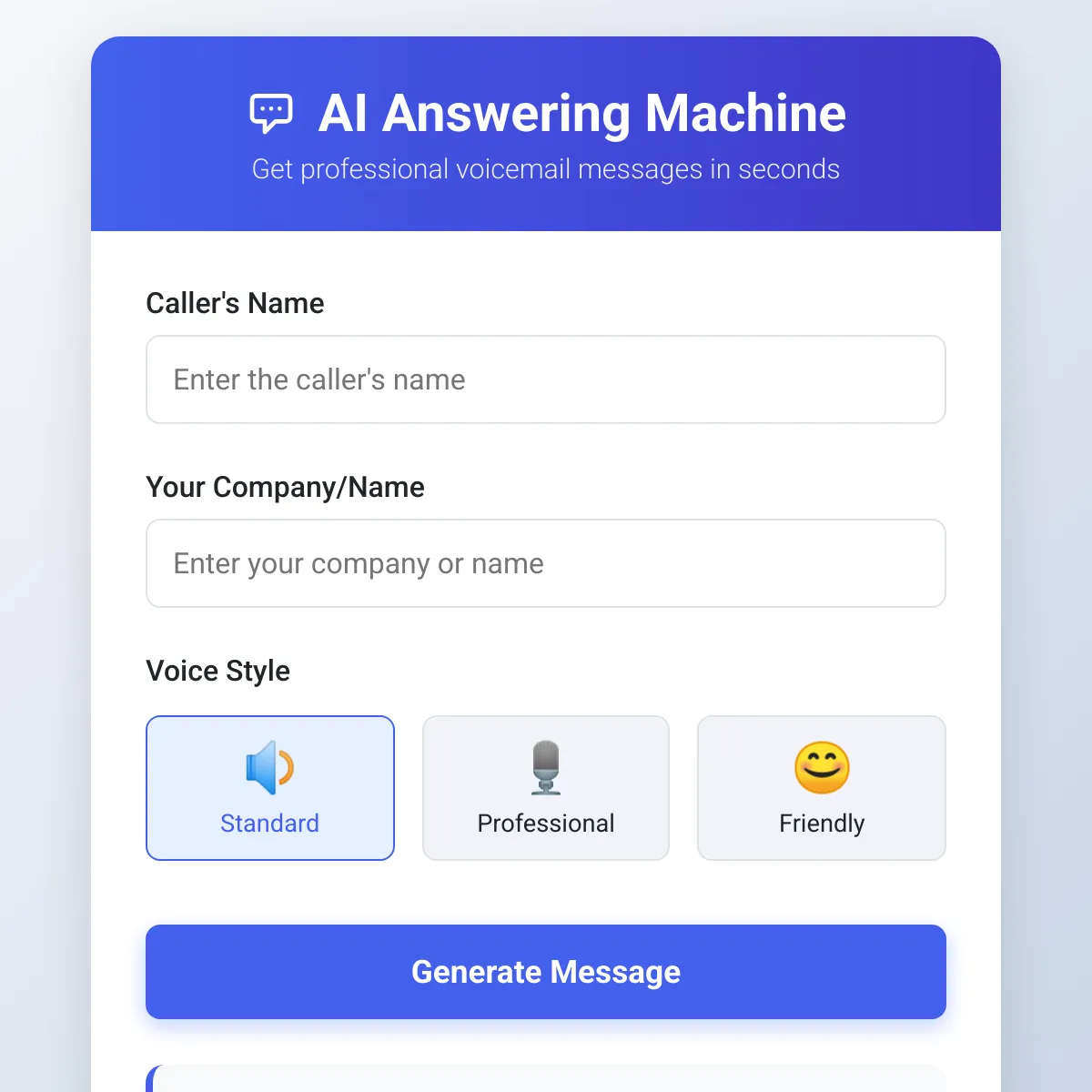 AI Answering Machine