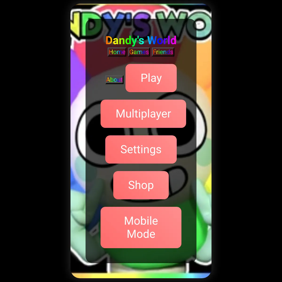 Dandy's World (PEBBLE UPDATE!) - Websim Play