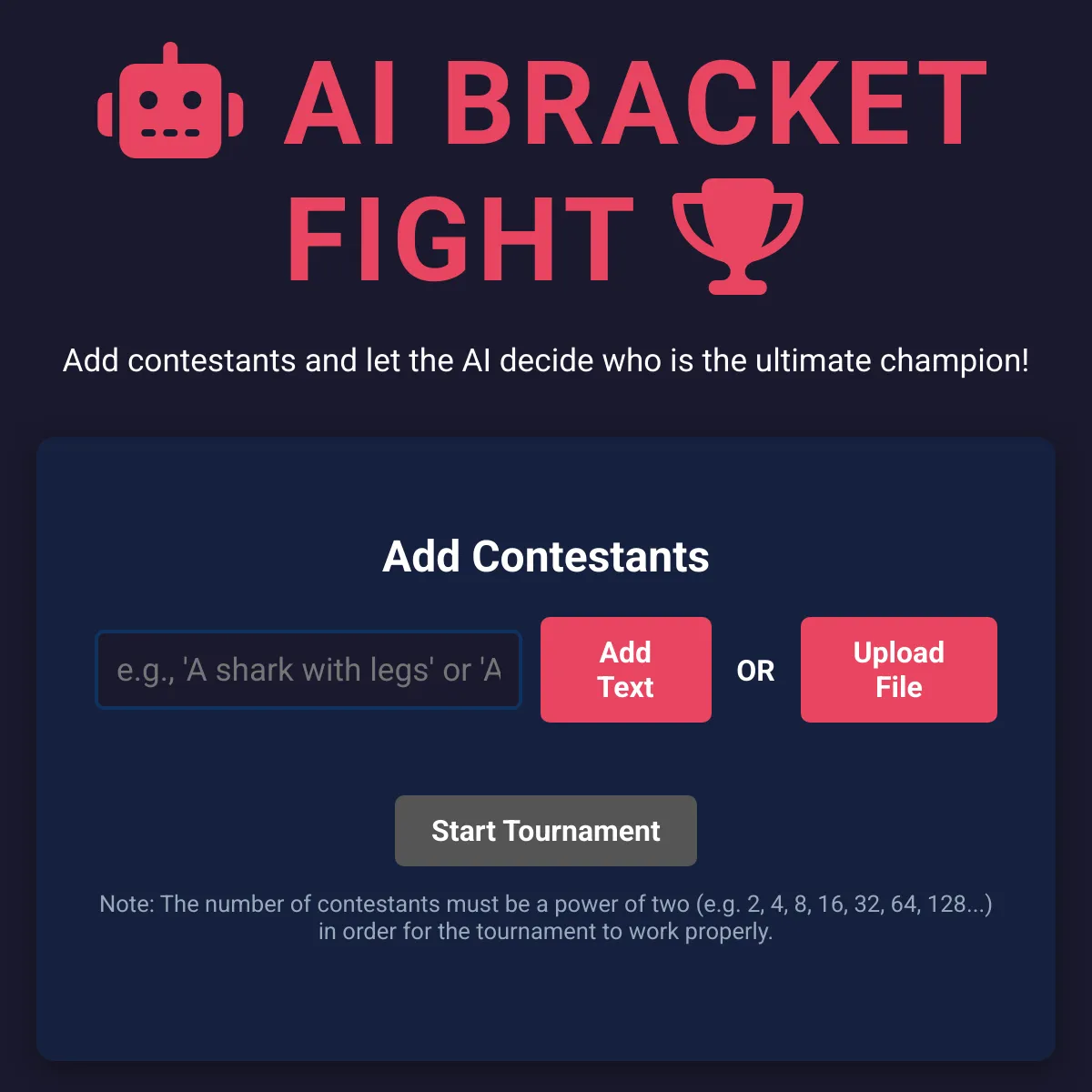 AI Bracket Fight
