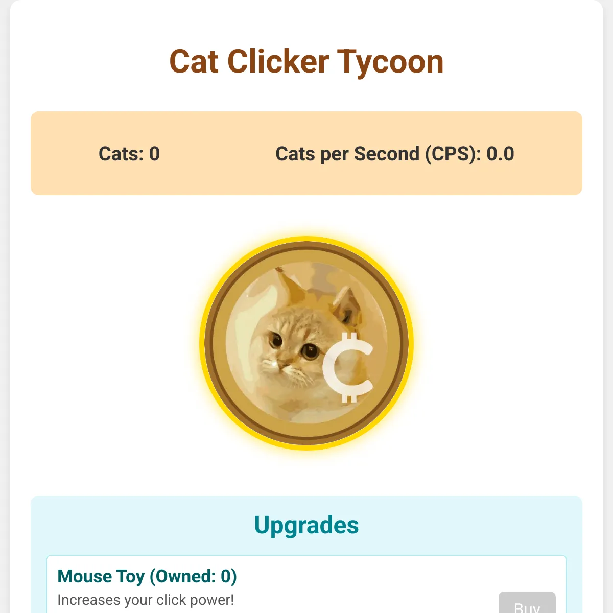 Cat Clicker Tycoon