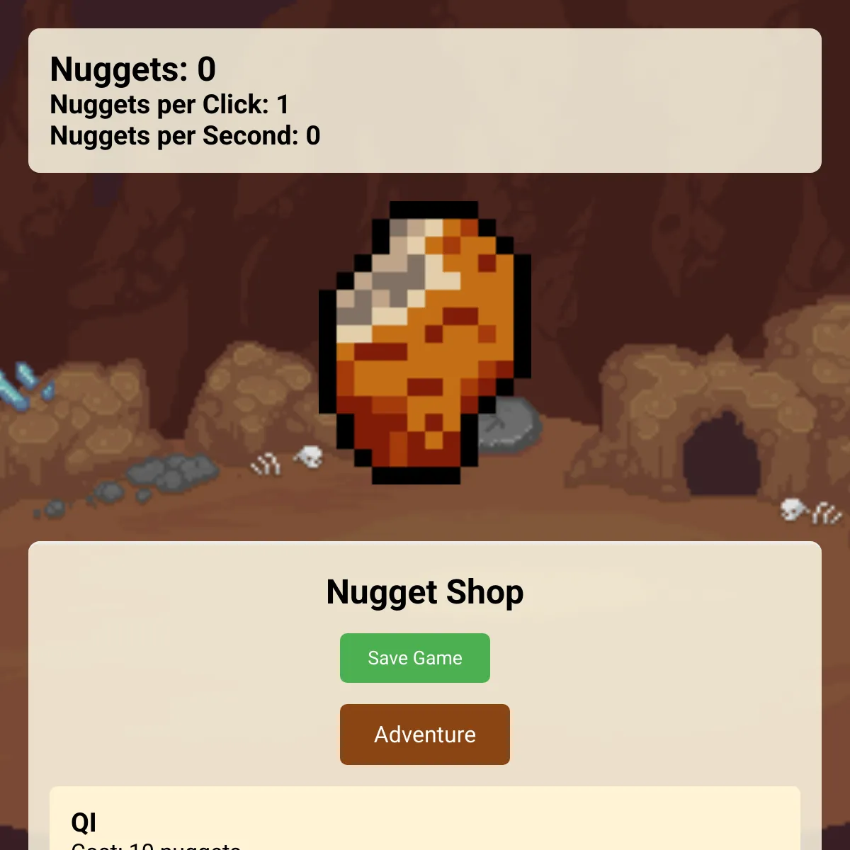 Nugget Clicker