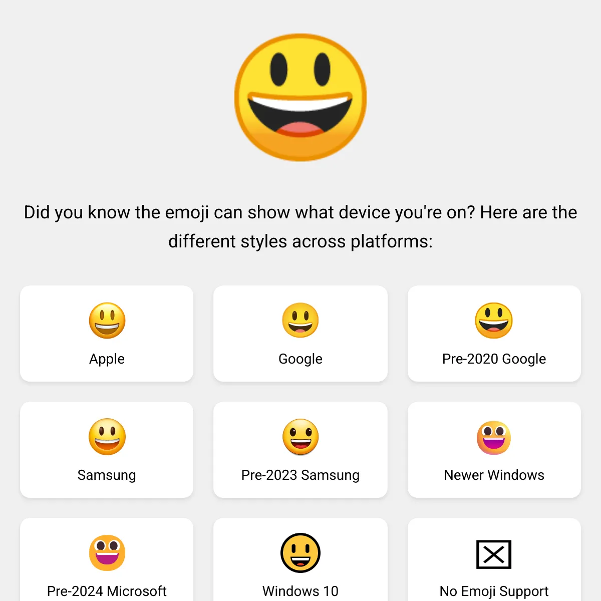 Emoji Device Detection