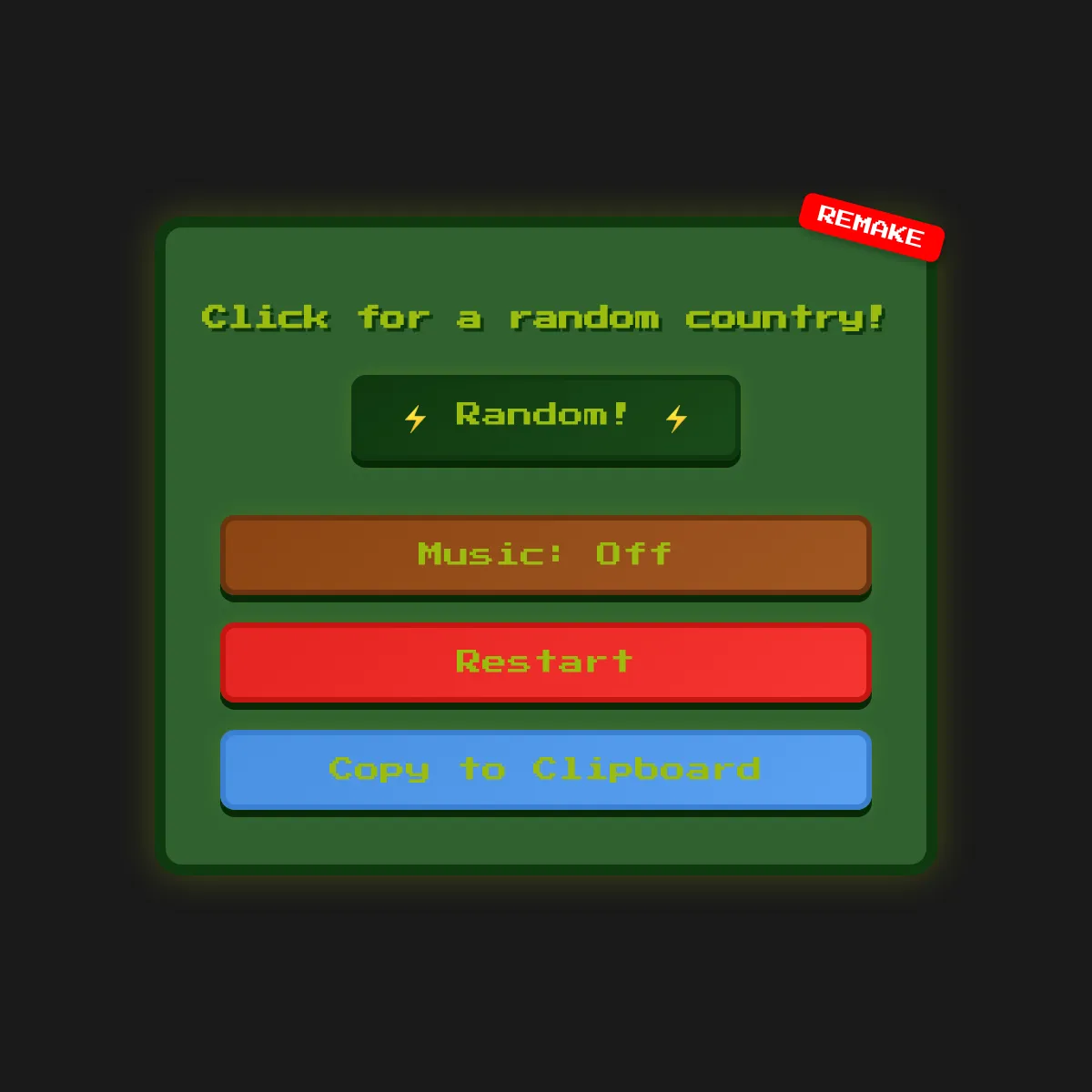 Country Randomizer: Remake