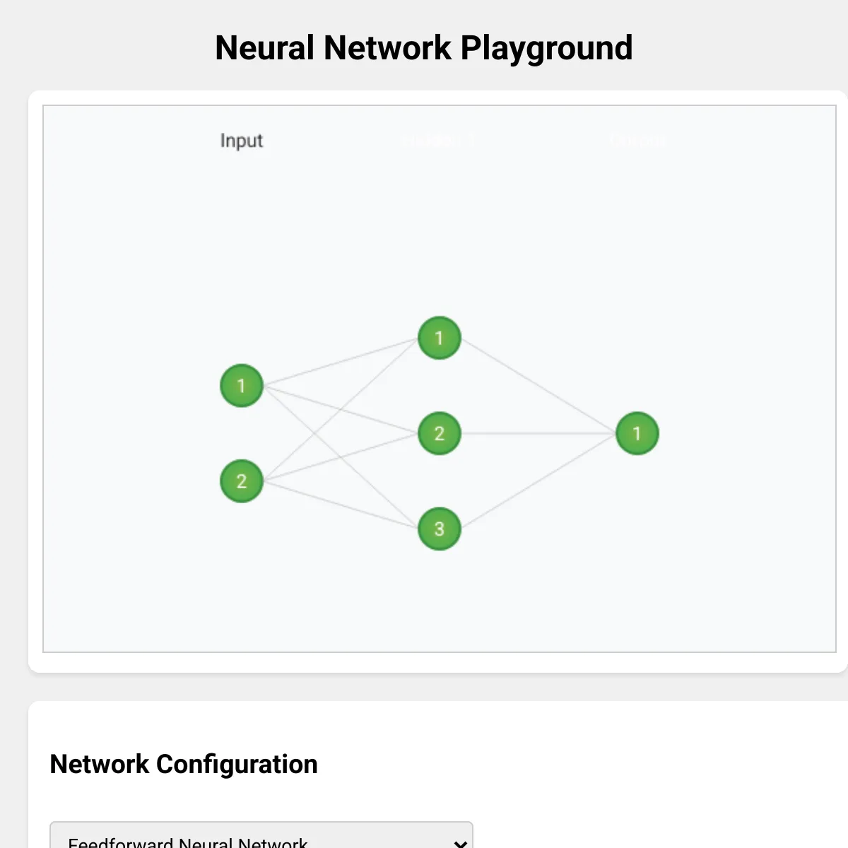 Neural Network Playground