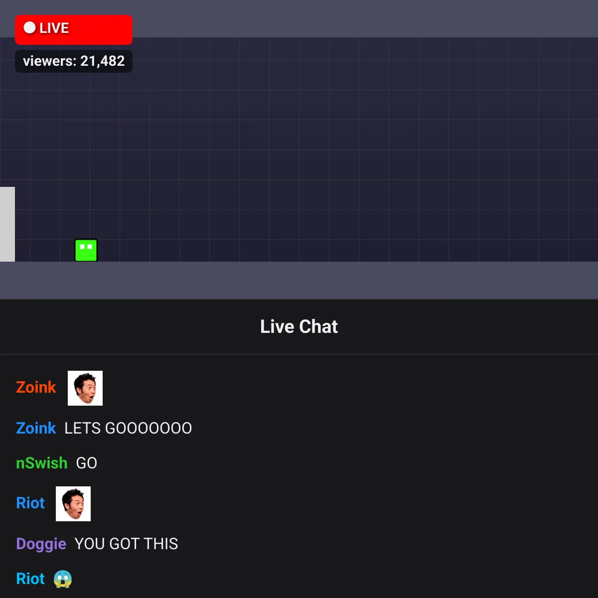 Geometry Dash Live Stream