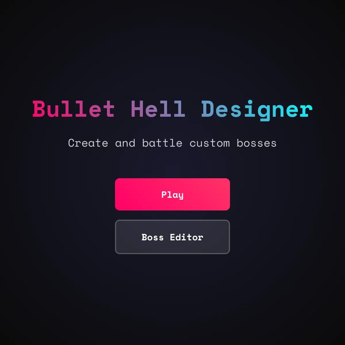 Bullet Hell Designer