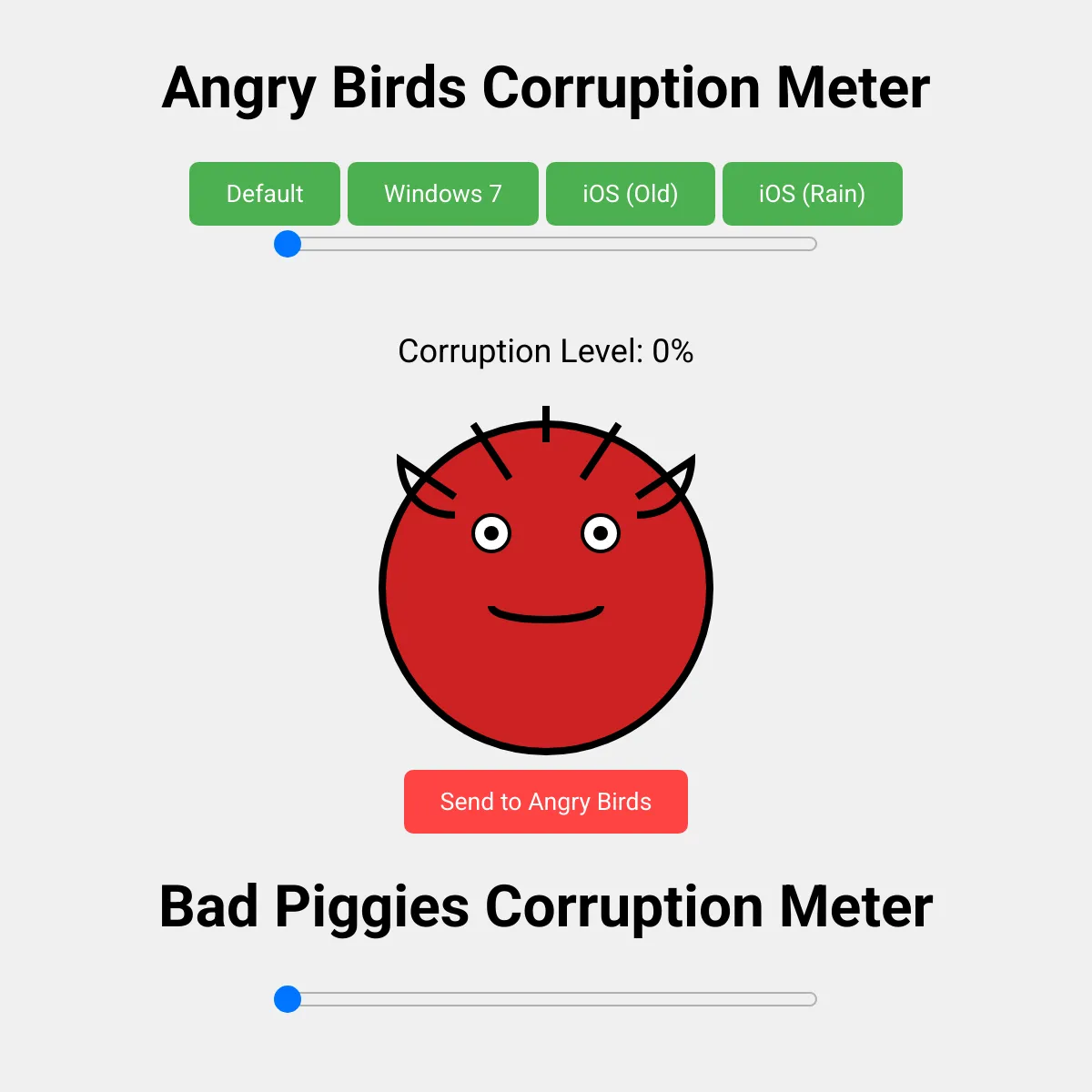 Bad Piggies Corruption Meter